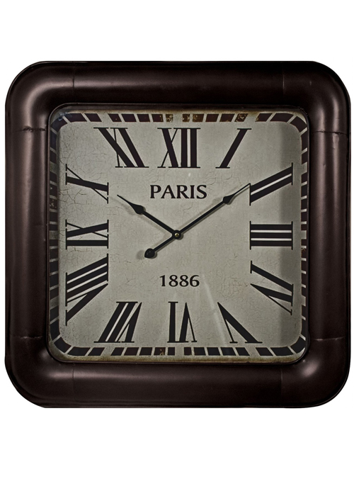 WBD007_1 paris large brown wall clock - Interior Flair