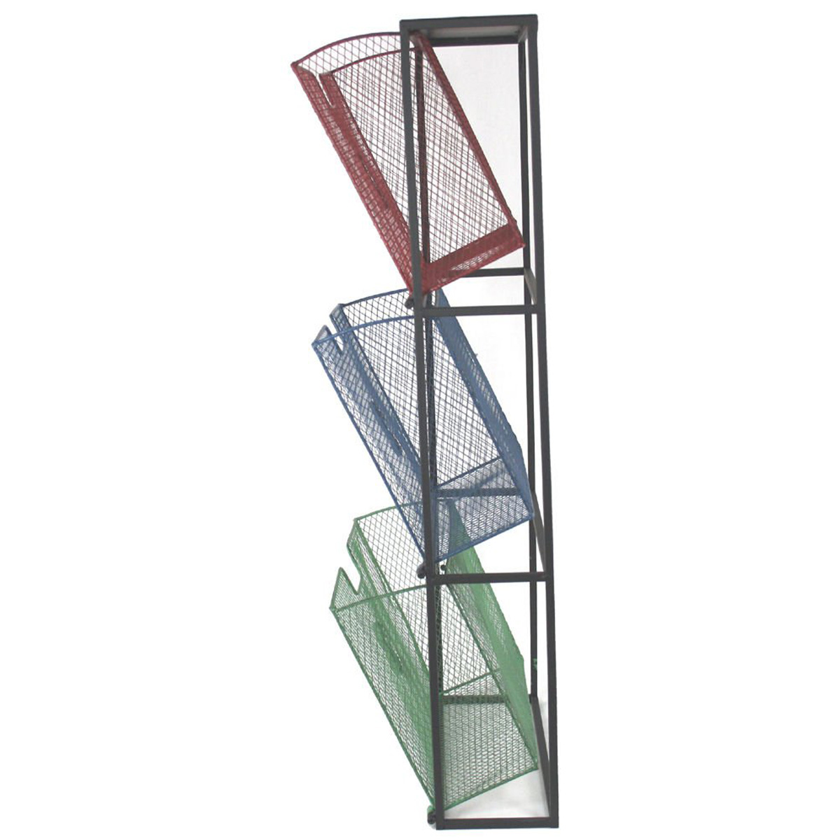 Retro Style Metal Wall Magazine Rack d - Interior Flair