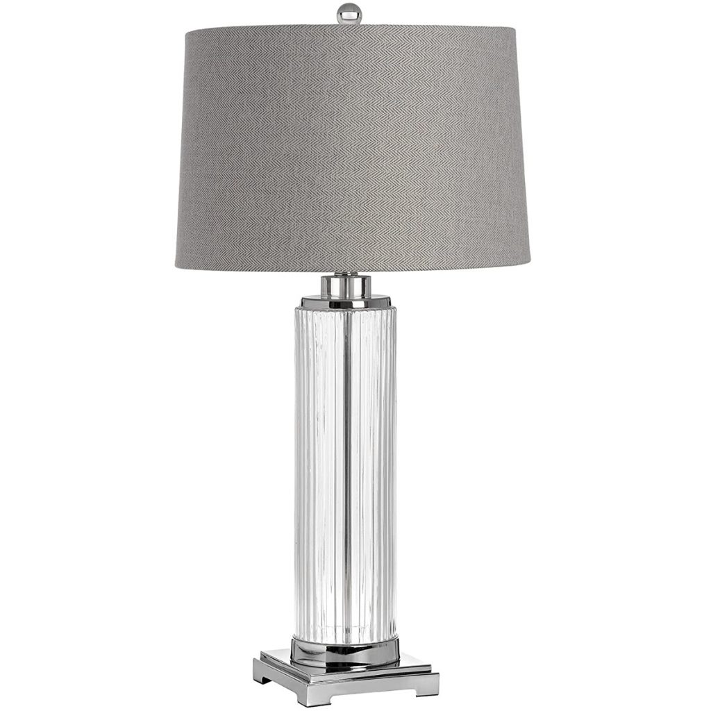 Large Glass Cylinder Sturdy Table Lamp - Interior Flair