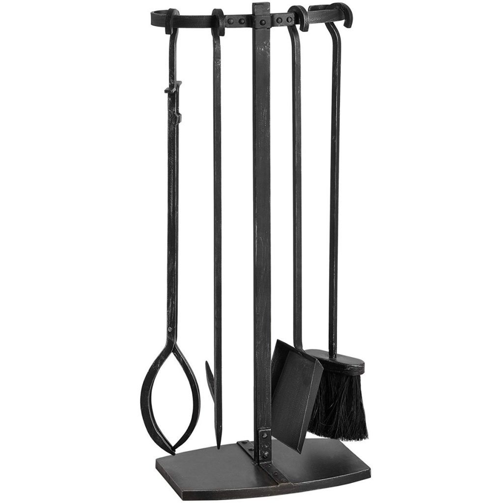 Black Silver Brushed Steel Companion Set - Interior Flair