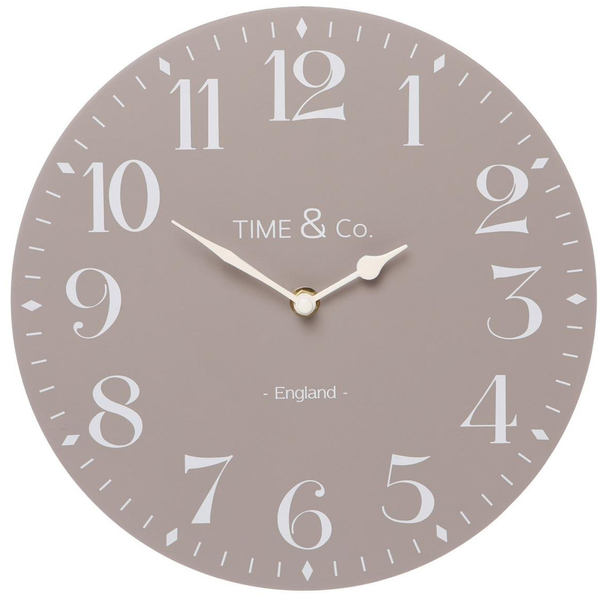 Grey Wooden Wall Clock In Gift Box - Interior Flair