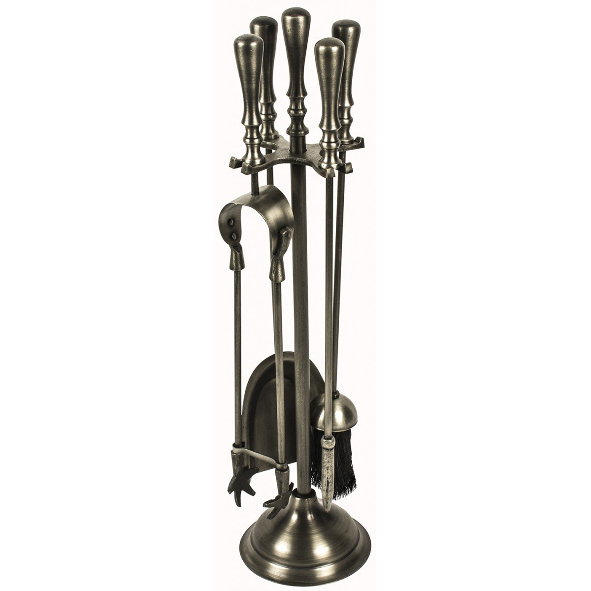 QPR025_Antique Grey Fireside Companion Set - Interior Flair