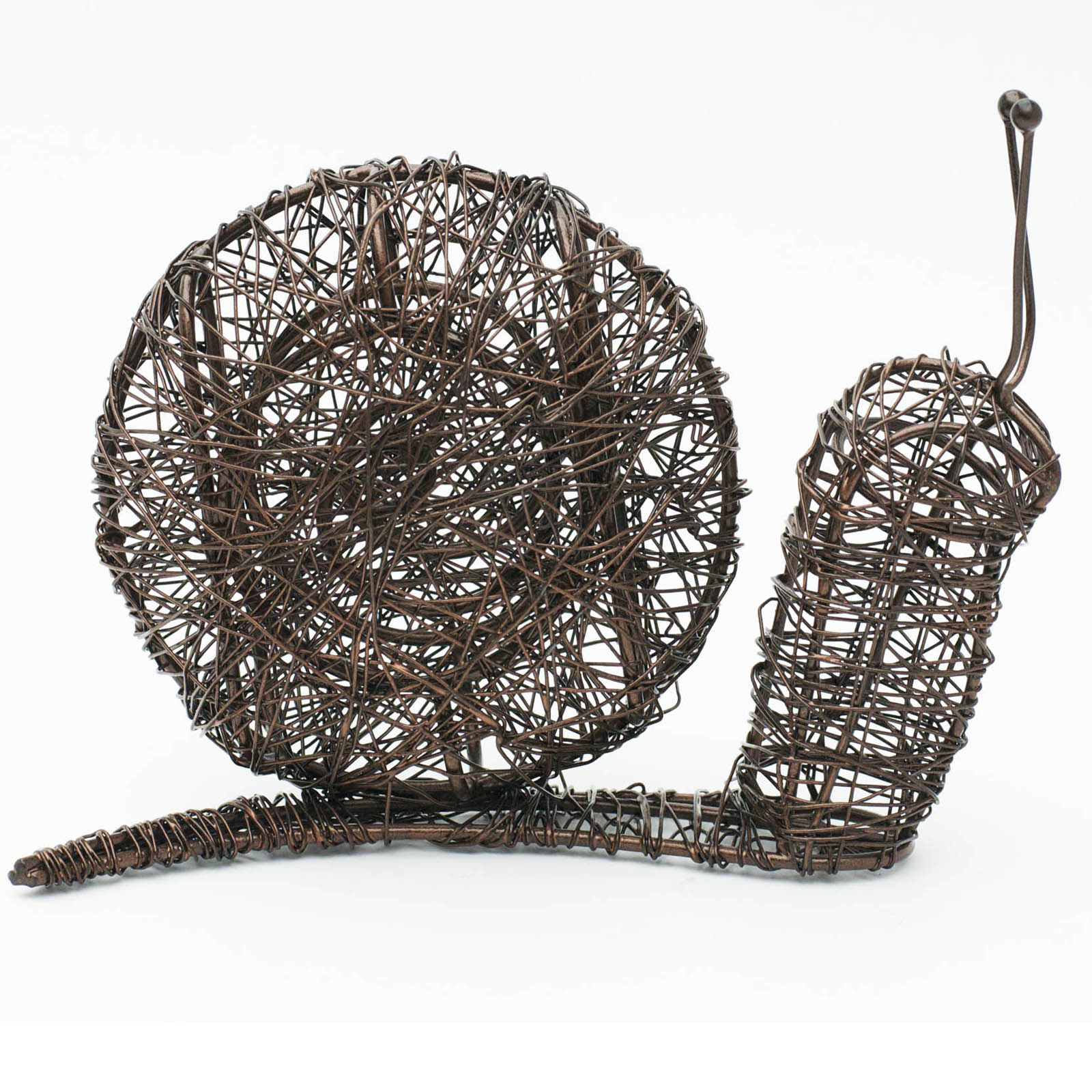 Brown Wire Snail Indoor Outdoor Ornament a - Interior Flair