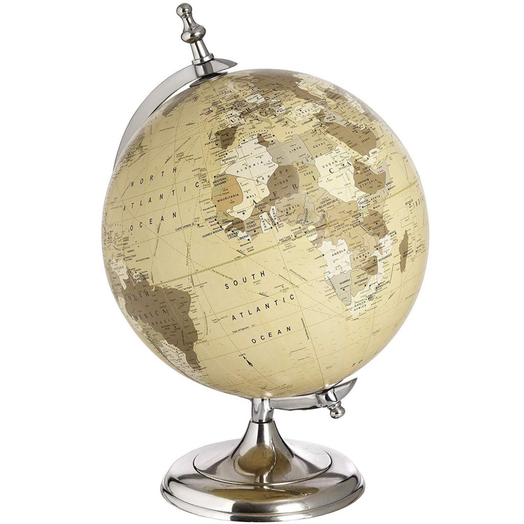 Decorative Beige Cream Globe Ornament - Interior Flair