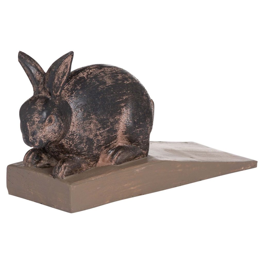 19671-a Country Style Brown Rabbit Doorstop - Interior Flair