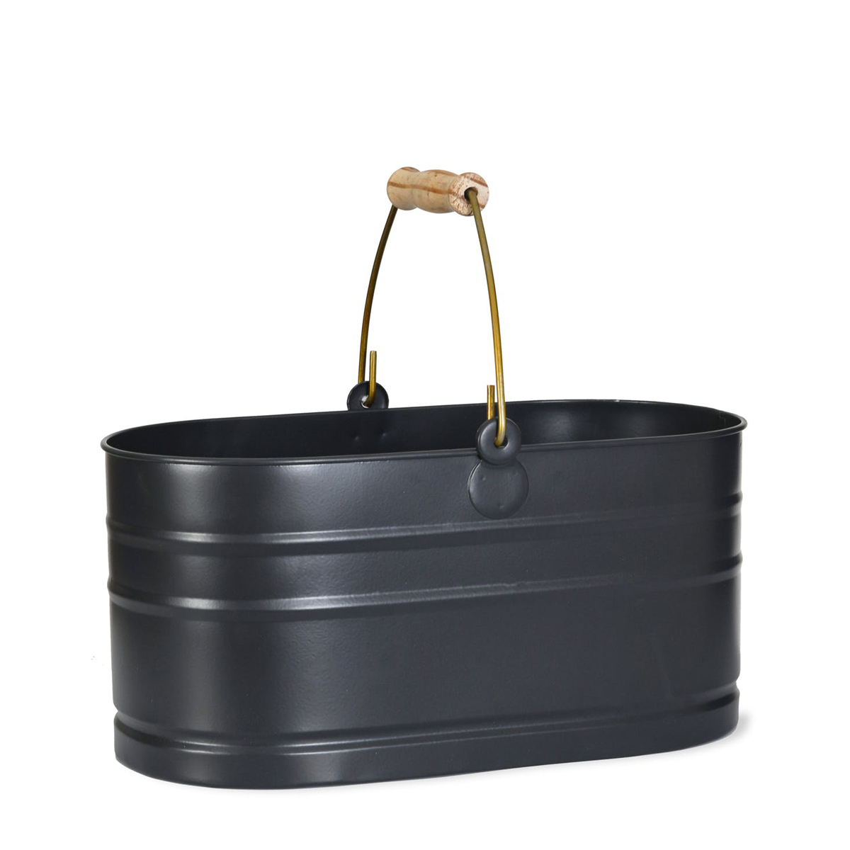 UBCN01_2 Dark Grey Metal Utility Bucket - Interior Flair