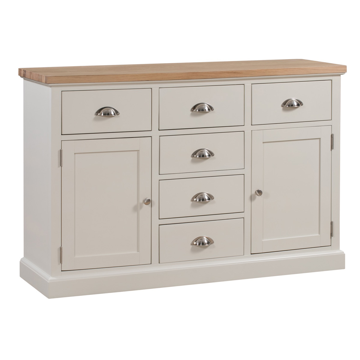 19329 Large Farmhouse Style White Sideboard - Interior Flair