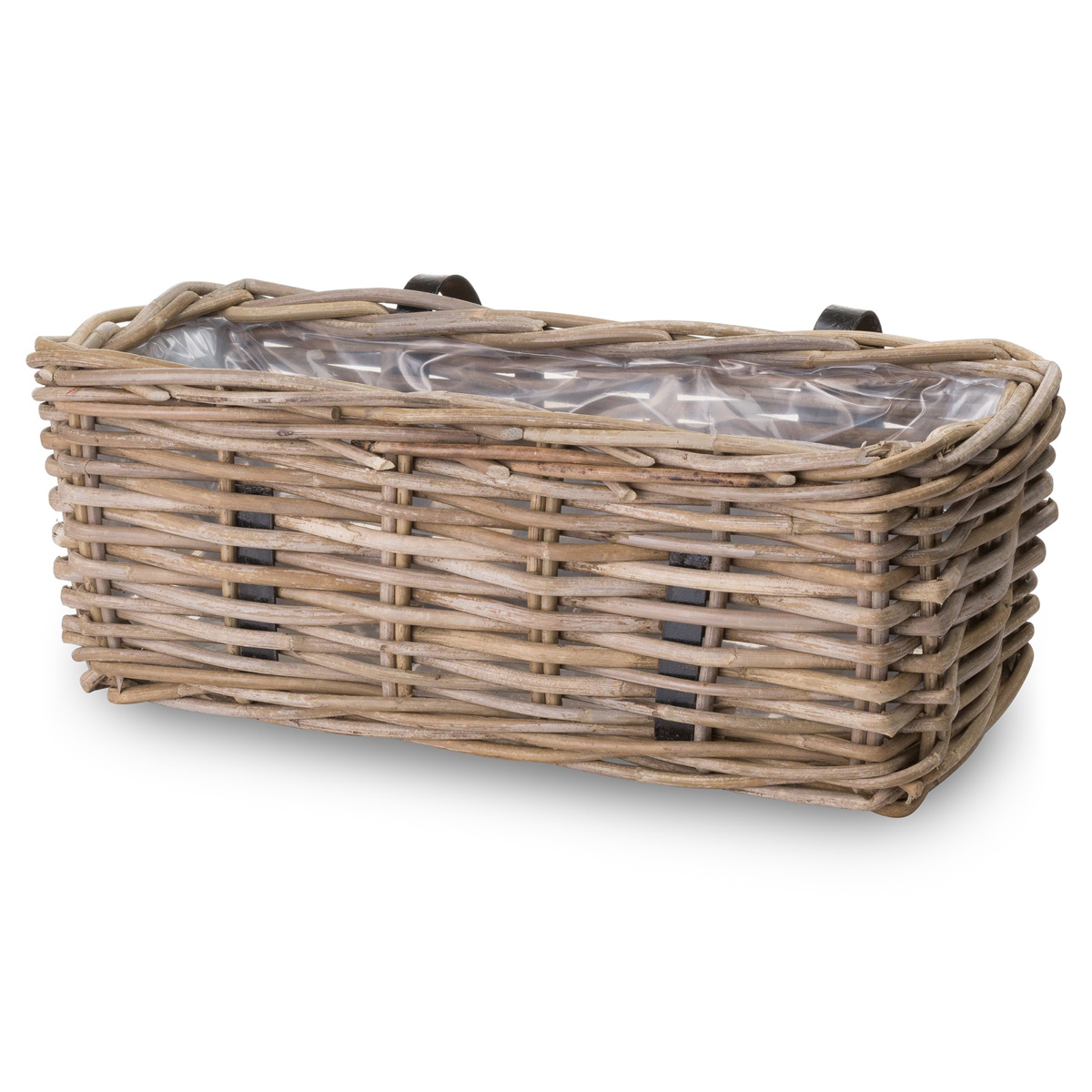 19930 Large Handcrafted Rattan Basket Planter - Interior Flair