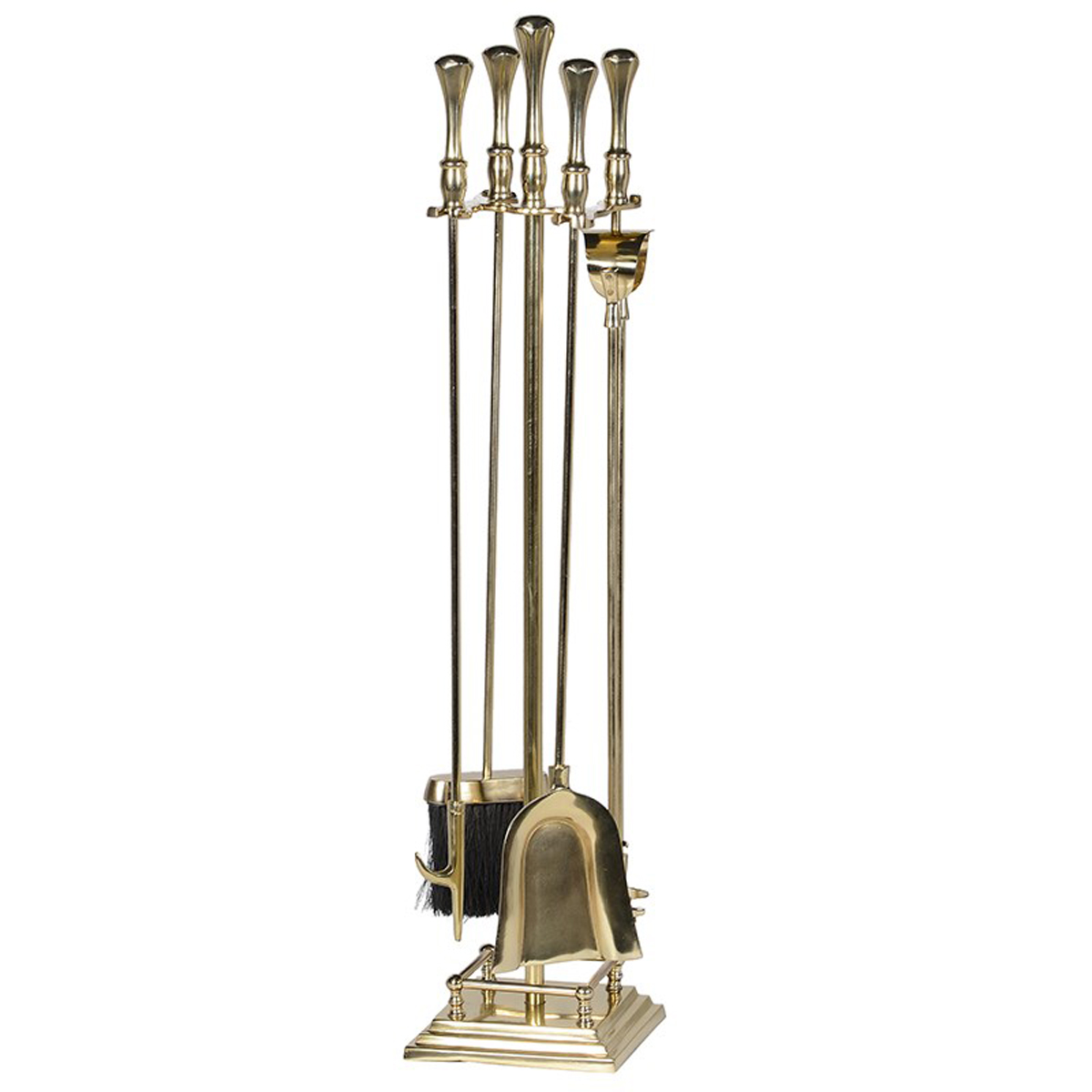 GYL003 Large Gold Metal Fireside Companion Set - Interior Flair