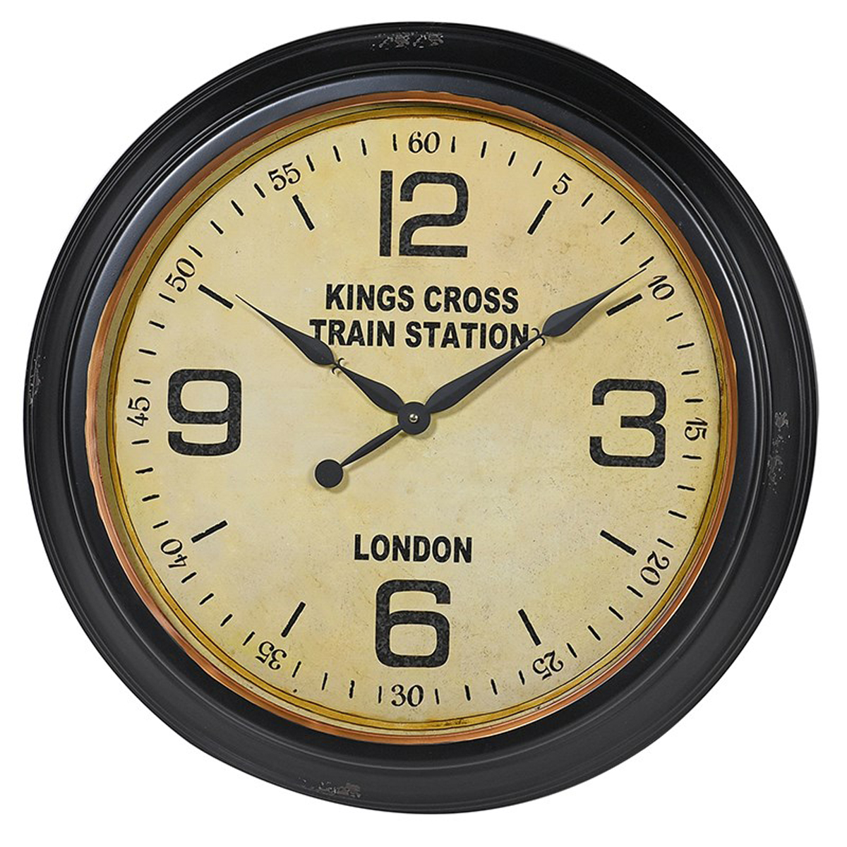 HMV018 Antique Style Kings Cross Wall Clock - Interior Flair