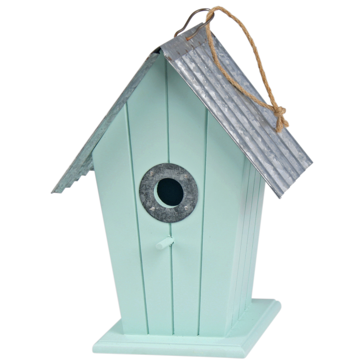 1258 Vintage Green Hanging Bird House - Interior Flair