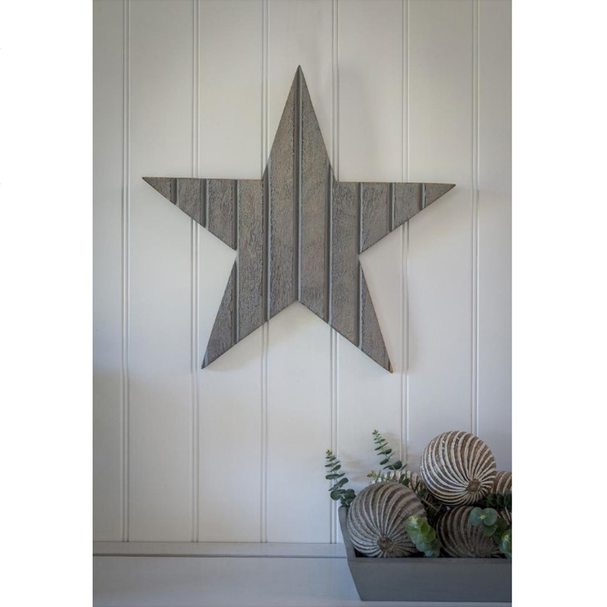 Large Grey Star Wall Decoration - Interior Flair