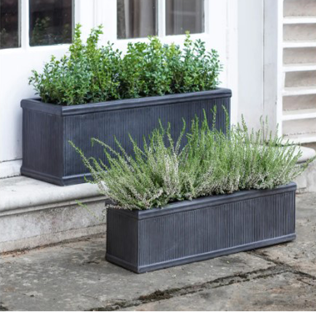 BTPL02S Hand Made Grey Garden Planter Trough - Interior Flair