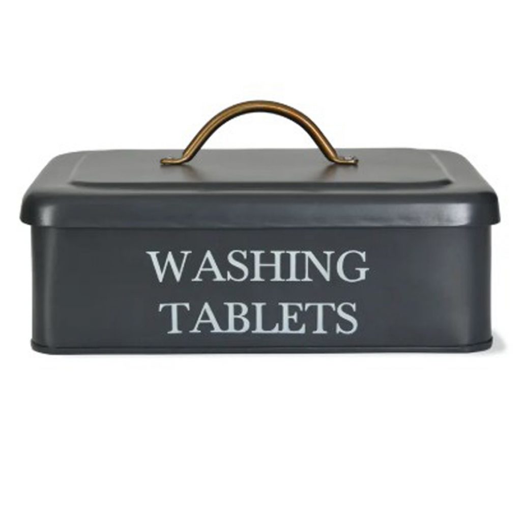 Grey Washing Powder Tablets Container - Interior Flair
