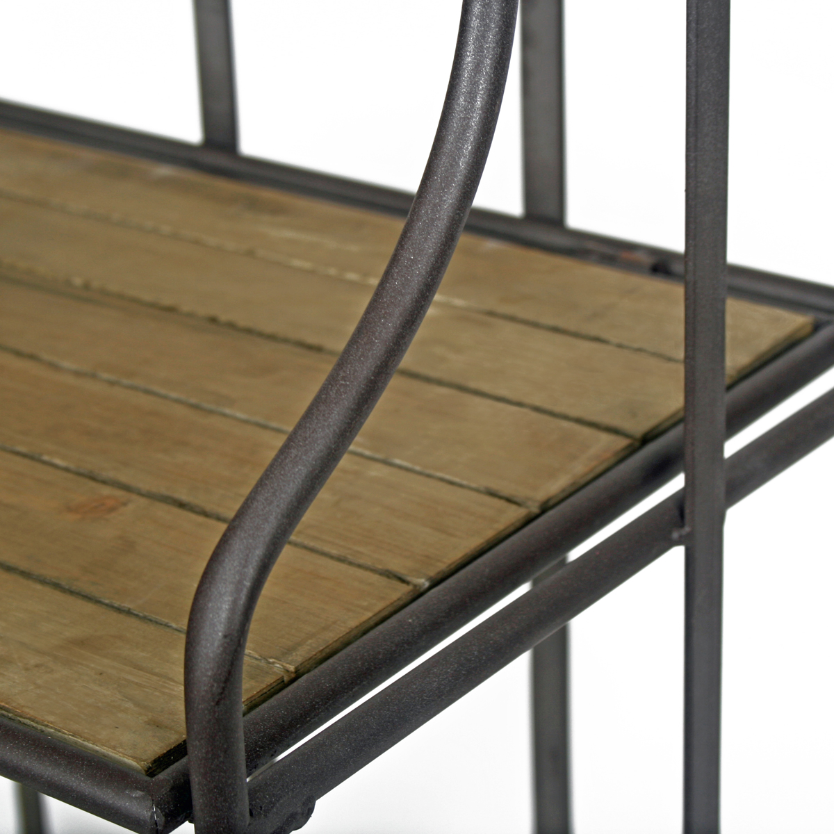 Vintage Style Black Bakers Rack - Interior Flair