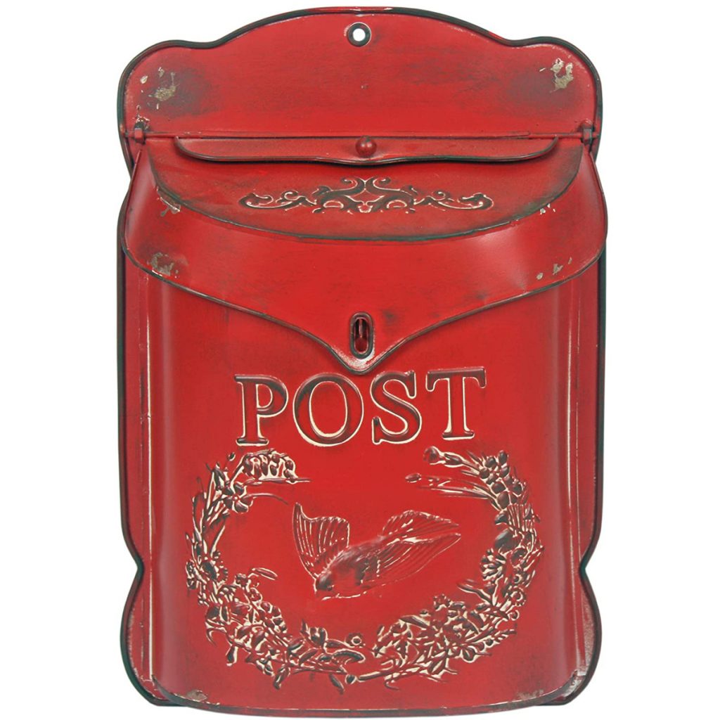 Vintage Style Red Post Box - Interior Flair