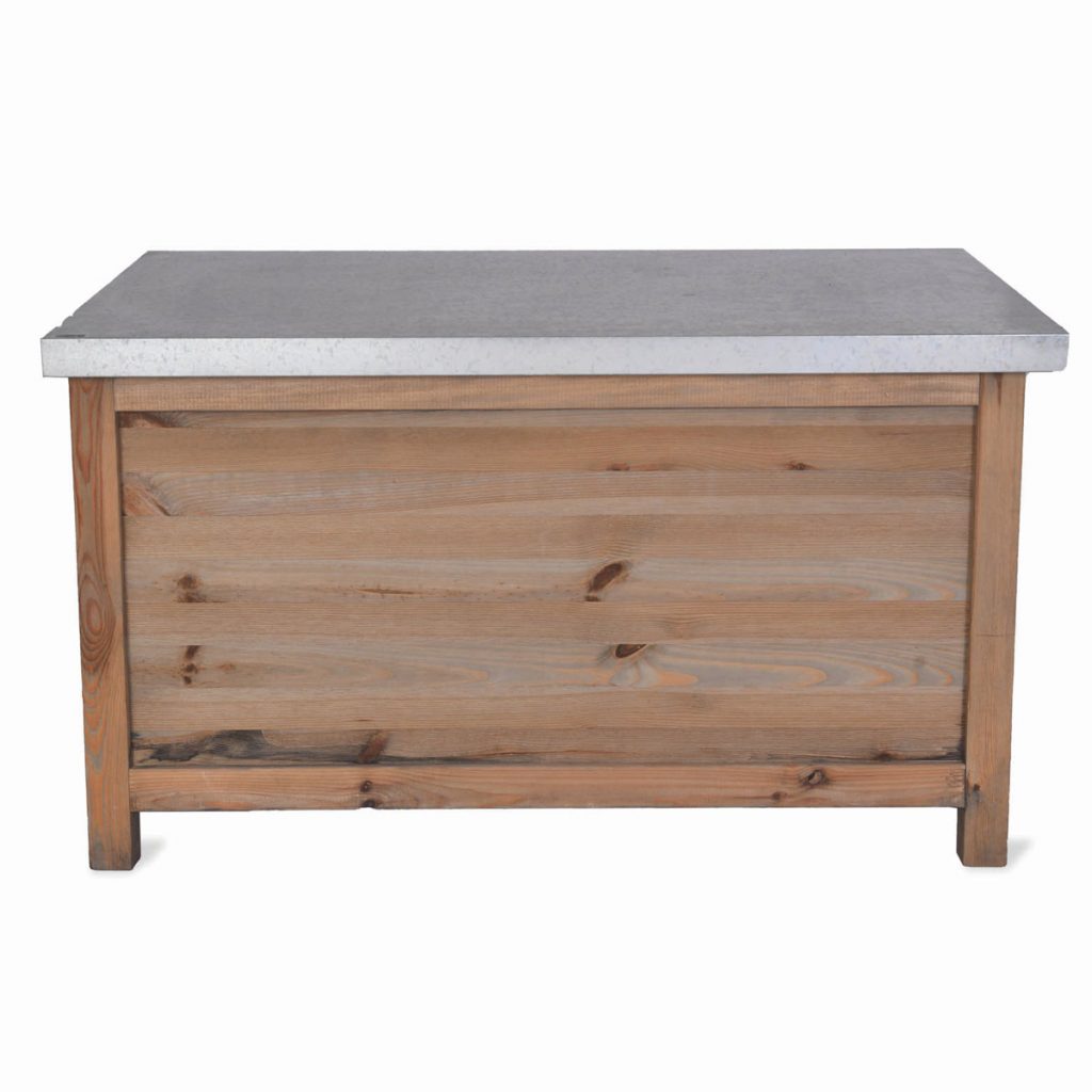 Grey Wash Wooden Garden Storage Box - Interior Flair