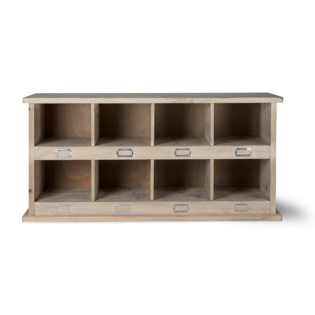 Brown Wooden Large Shoe Locker - Interior Flair